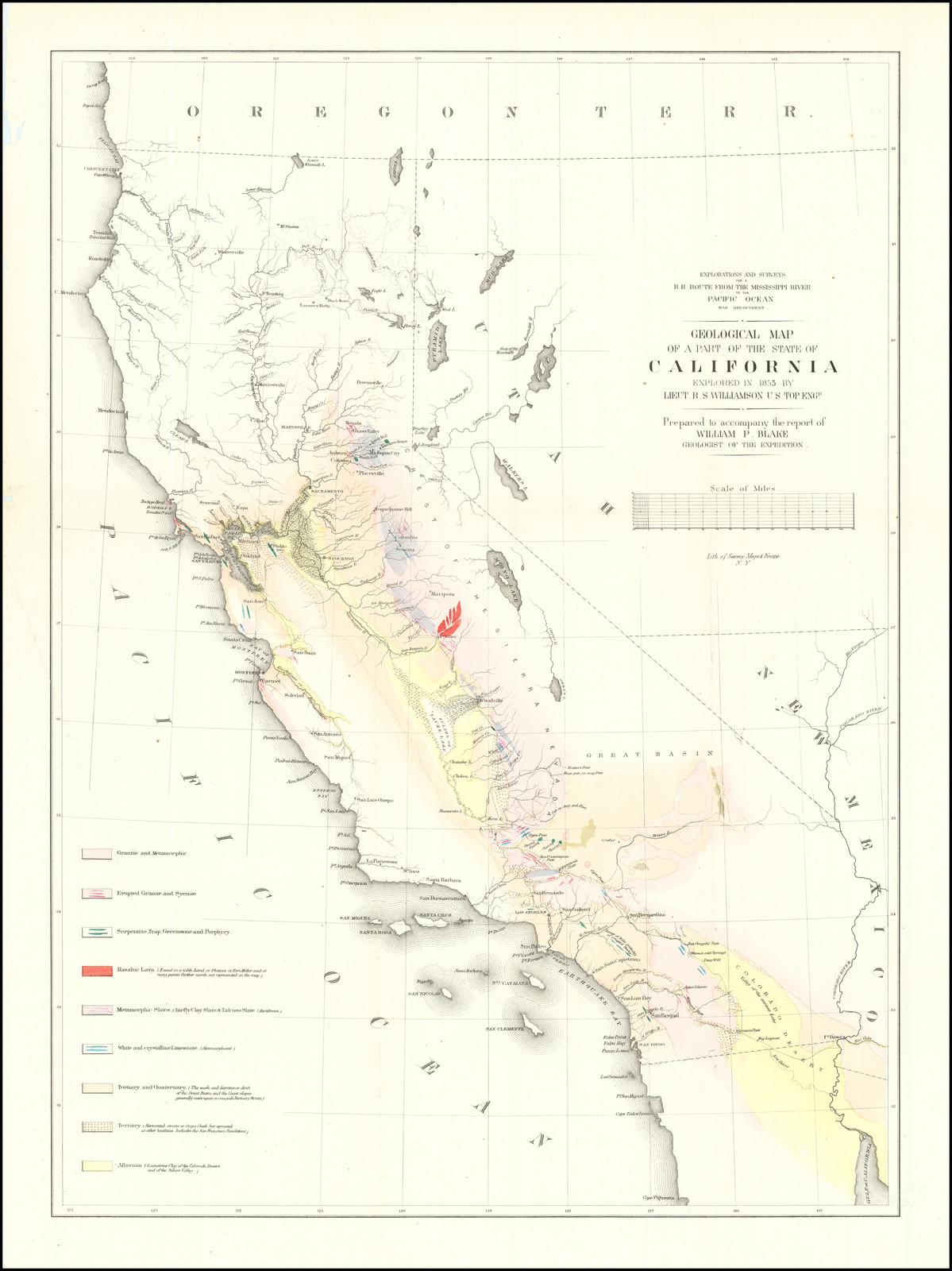 Geological Map Of California