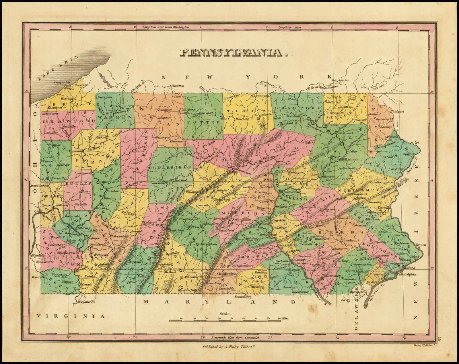 Pennsylvania - Barry Lawrence Ruderman Antique Maps Inc.