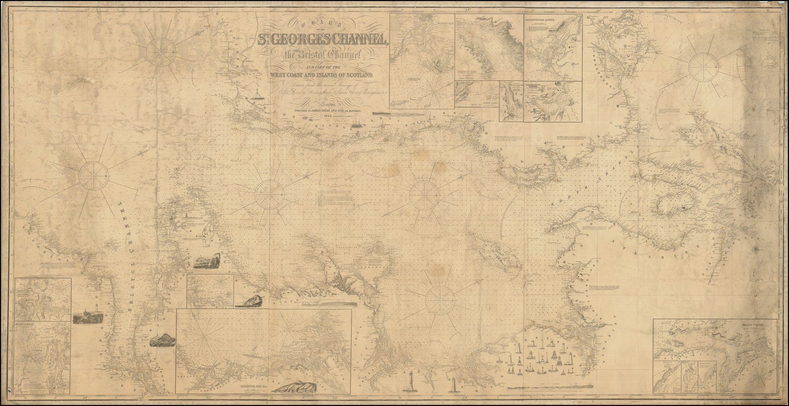 Chart of the St. George's Channel, the Bristol Channel and Part of the ...