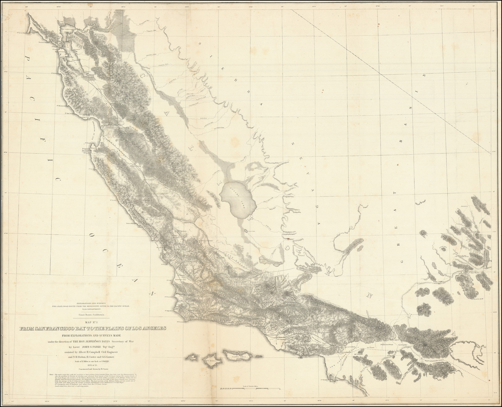 Coast Route, California. Map No. 1. From San Francisco Bay to the ...