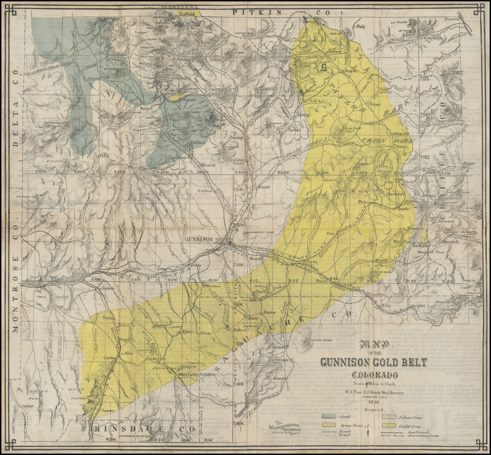 Colorado Gold Map