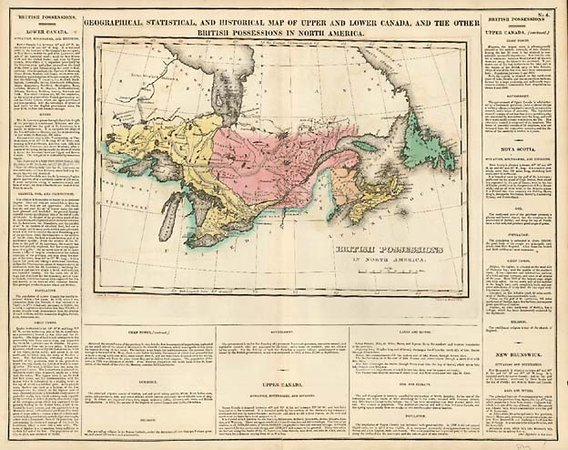 Geographical, Statistical and Historical Map of Upper and Lower Canada ...