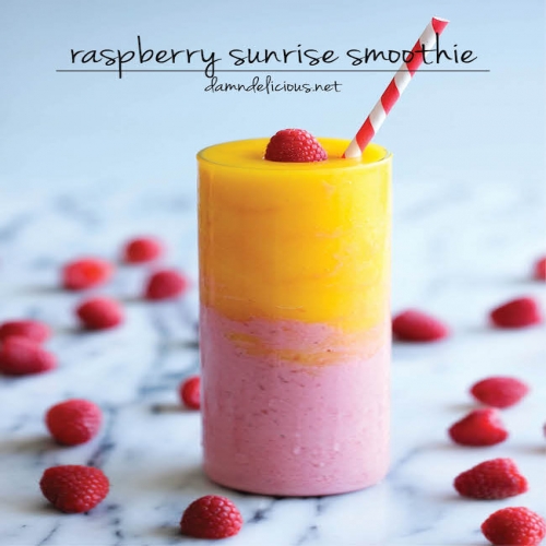 Raspberry Sunrise Smoothie