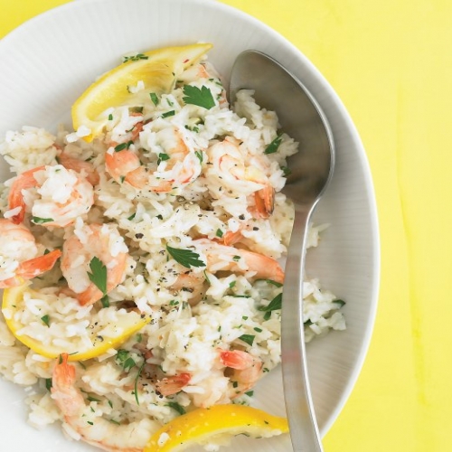 Lemon Shrimp with Rice