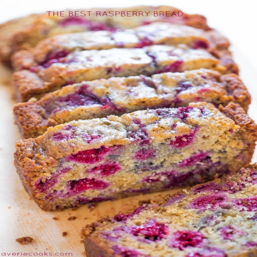 The Best Raspberry Bread
