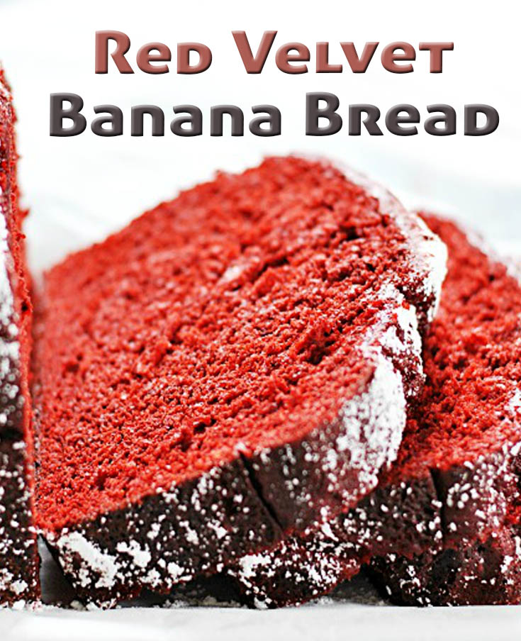 Easy Red Velvet Banana Bread