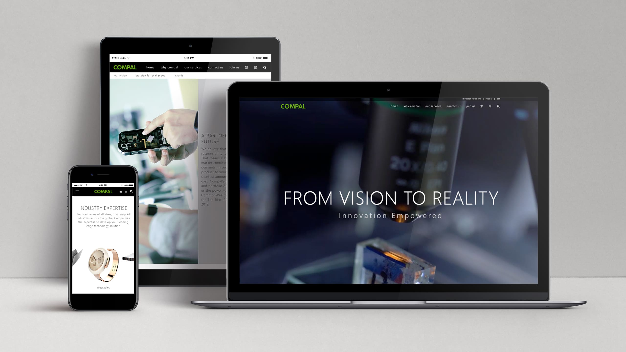 Compal Web Design | RedPeak WORK