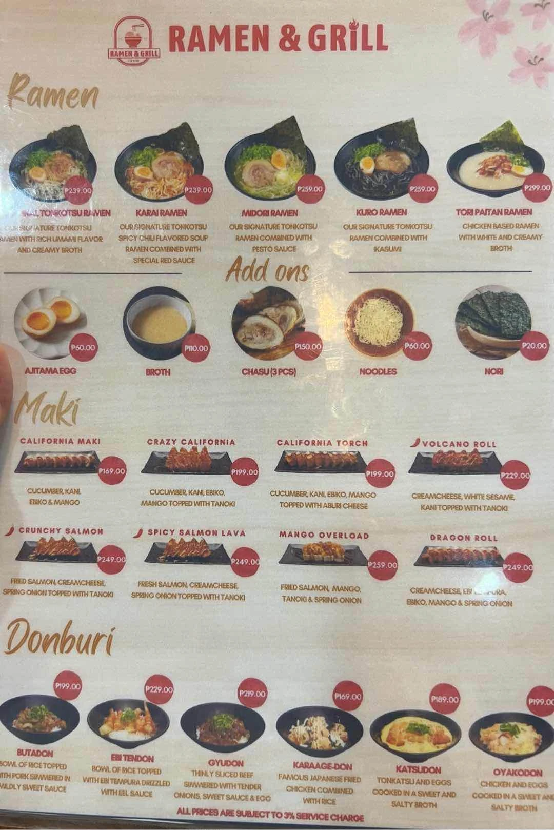 Ramen & Grill Station at Rizal, Baras