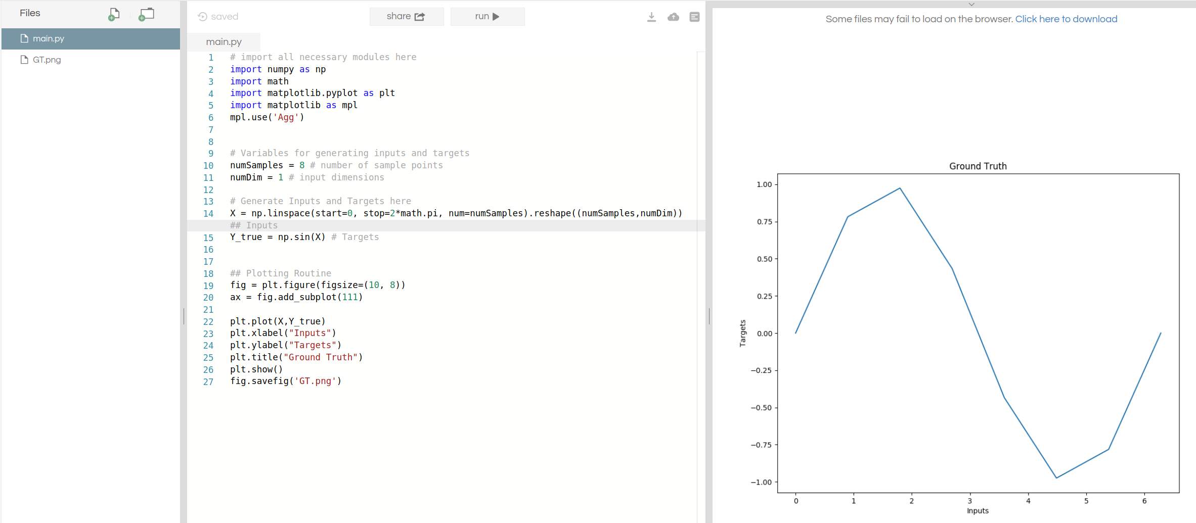 Embedding Source Code And Output Side by side As HTML For Google Sites