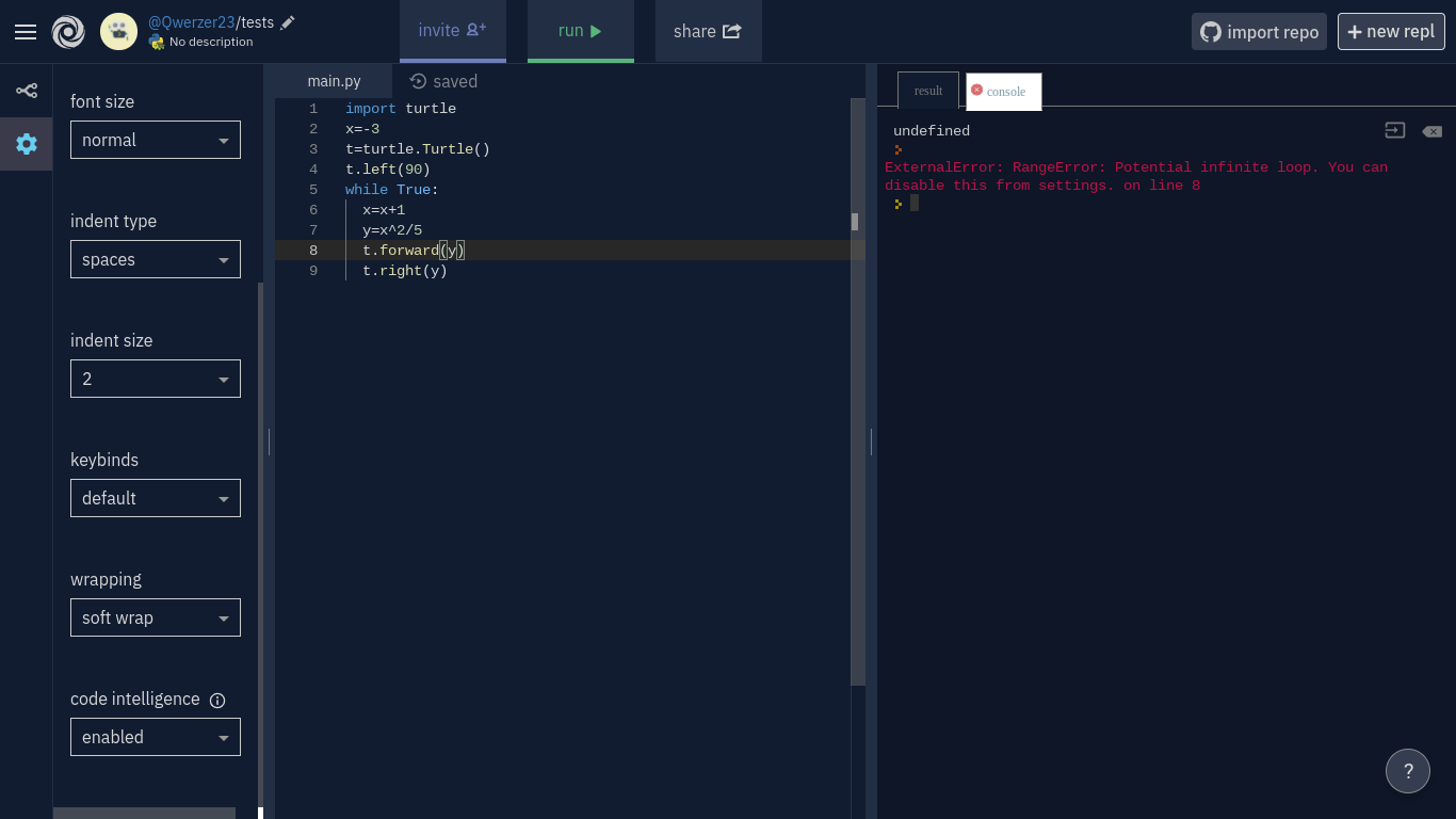 Help, infinite loop problem - Replit Help, infinite loop problem - Replit