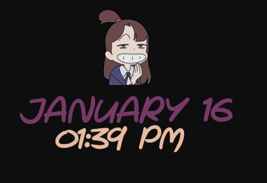GitHub - frissyn/LWA-Clock: A simple Rainmeter clock with Little Witch Academia stickers!