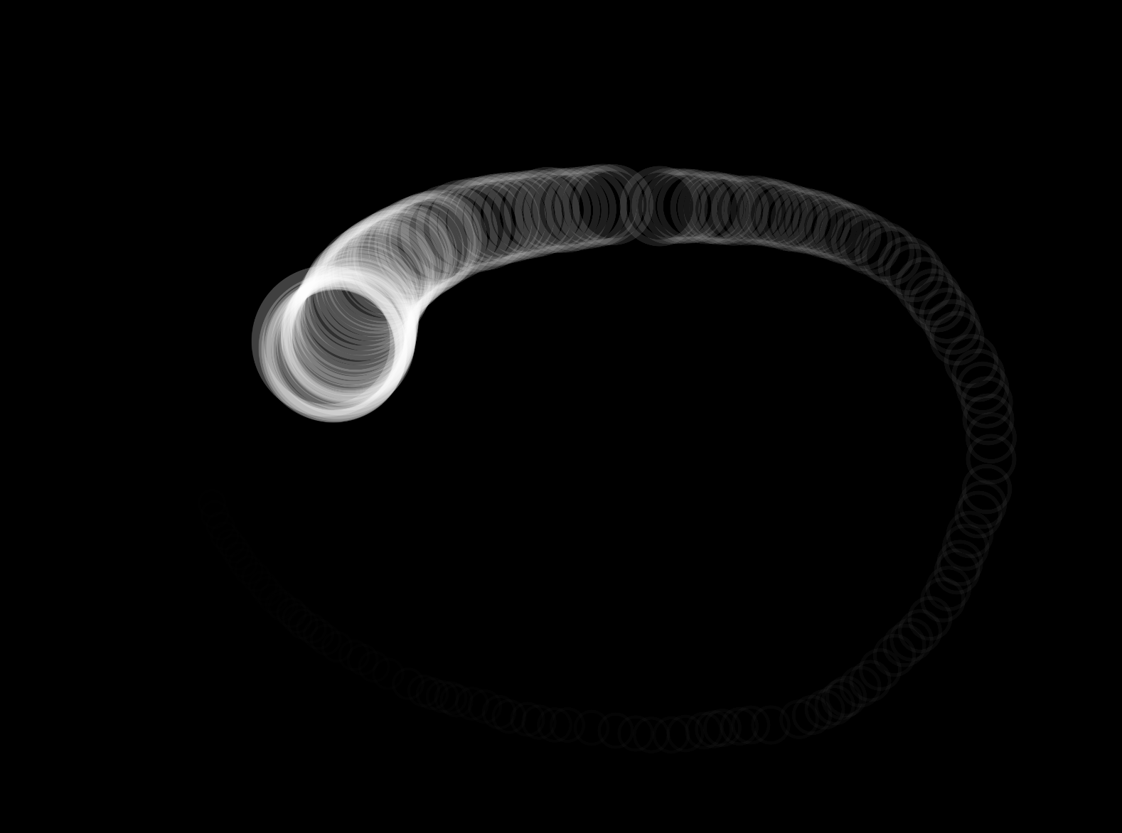 js: interactive trailing spiral - Replit