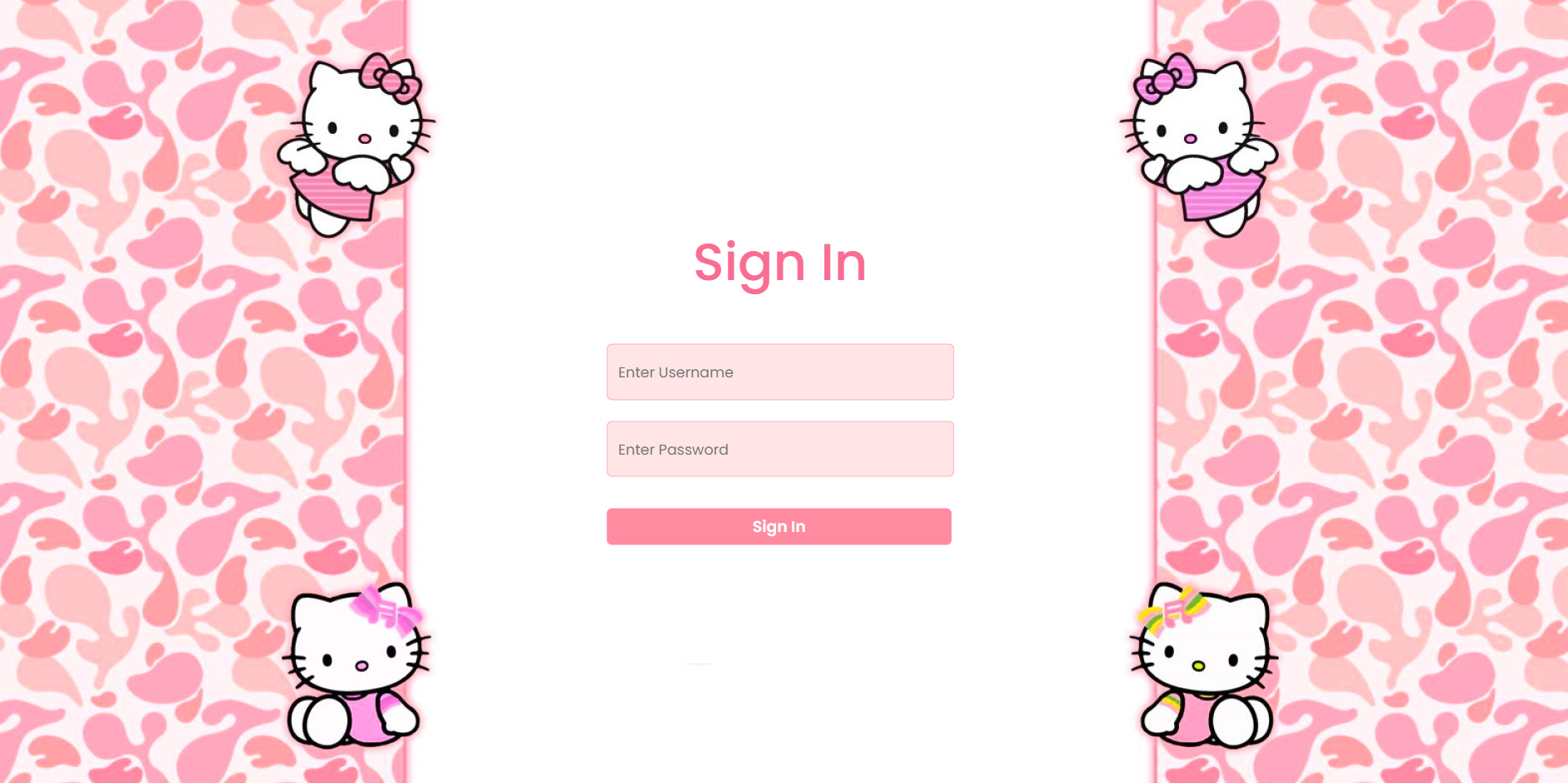 [Kappa] Hello Kitty Sign In Page - Replit