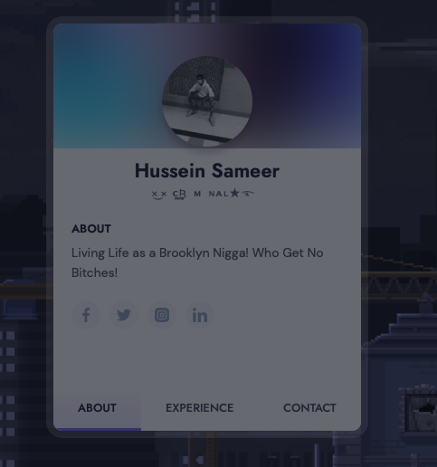Profile Card UI! - Replit