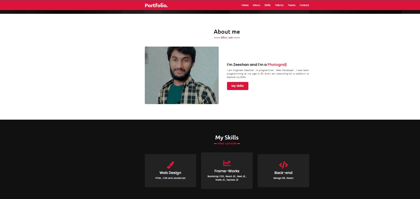 Portfolio website - Replit