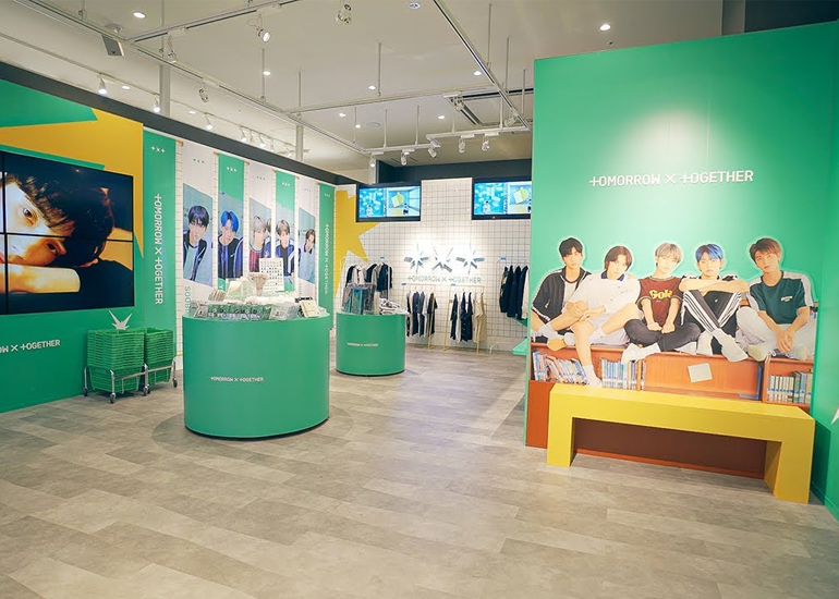 TXT abre su tienda Pop Up para celebrar su debut japonés