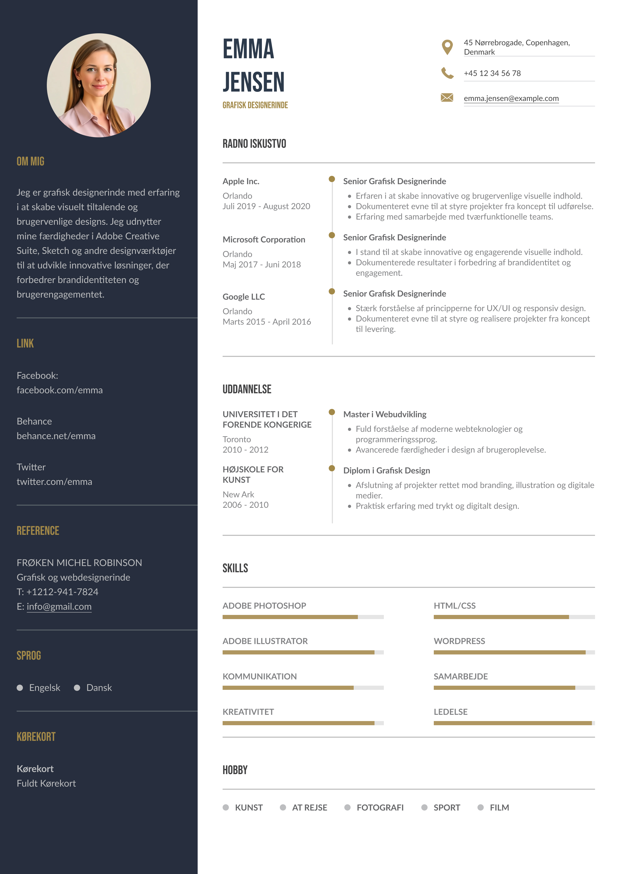 Bedste online CV skaber - CVSkabelon