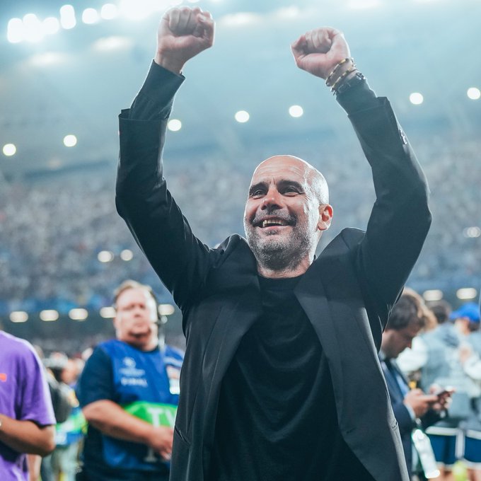 ¡Lo volvió a hacer! Pep Guardiola ganó su segundo triplete como ...