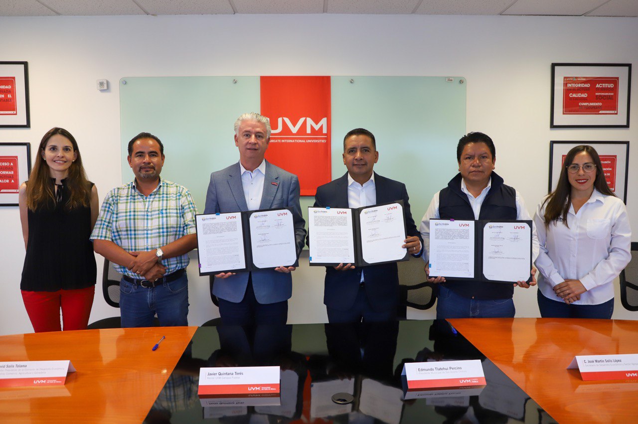 Celebra Edmundo Tlatehui y Javier Quintana, rector de la UVM convenio de colaboración - Reto Diario