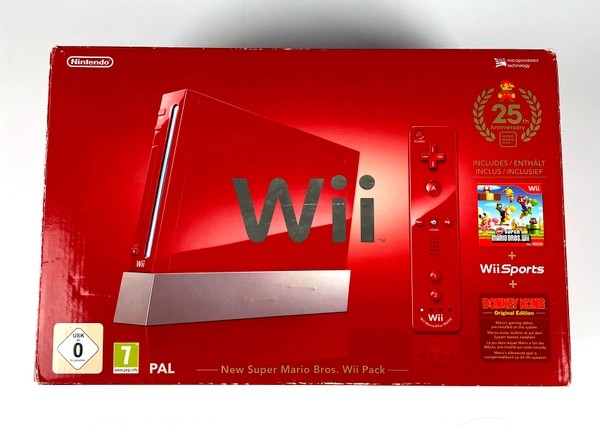 Nintendo Wii Red 25th Anniversary RVL-001 Console Complete - Nintendo ...