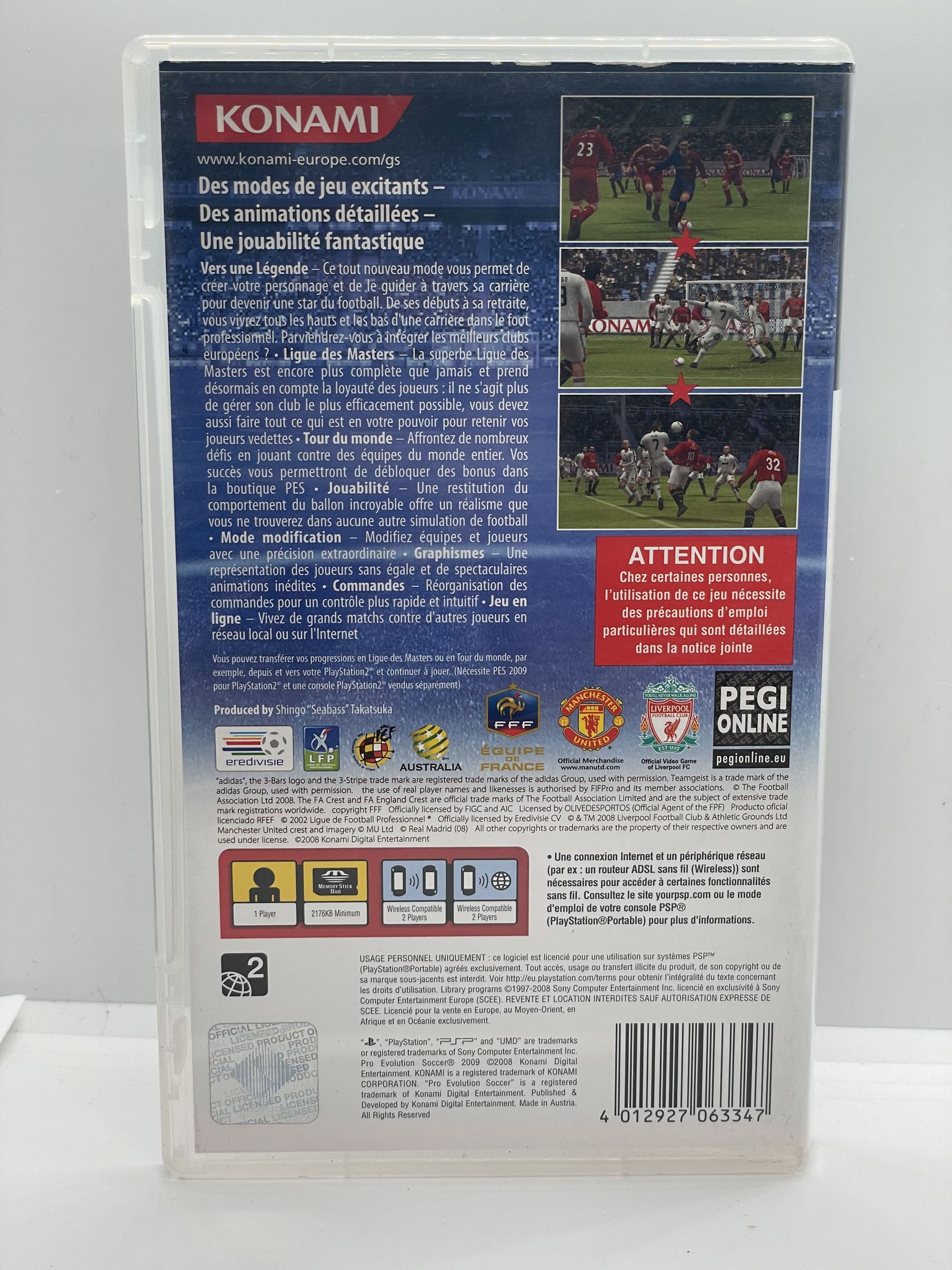 Pro Evolution Soccer 2009 PSP - PlayStation Portable (PSP) | Retrobroker