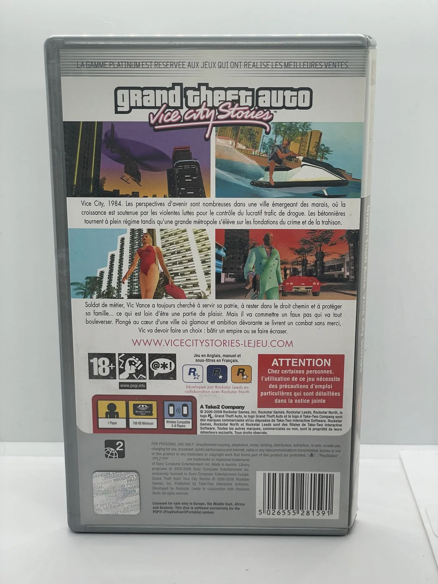 Grand Theft Auto Vice City Stories PSP - PlayStation Portable (PSP ...