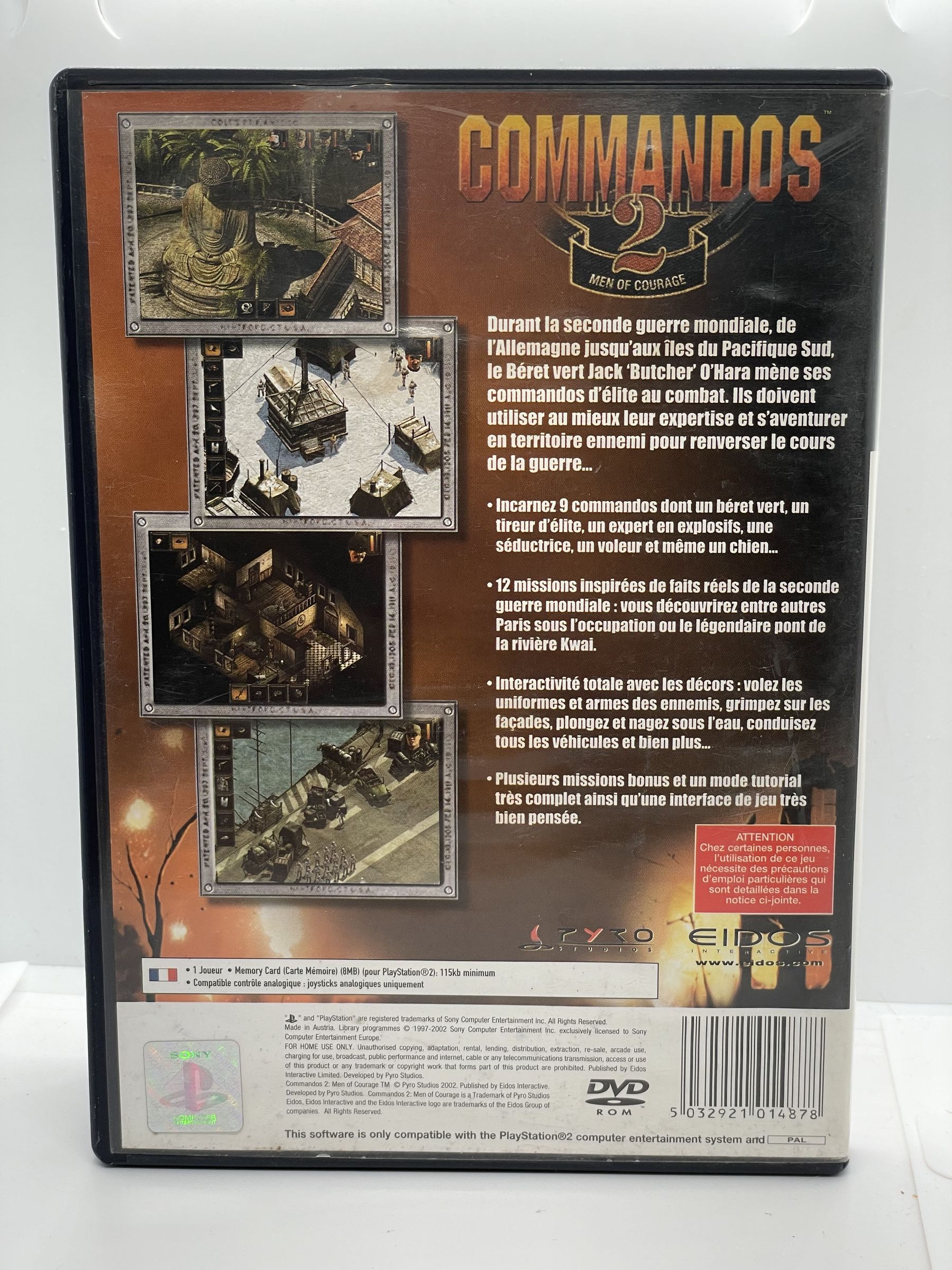 Commandos 2 Men Of Courage PS2 (FR) - PlayStation 2 | Retrobroker