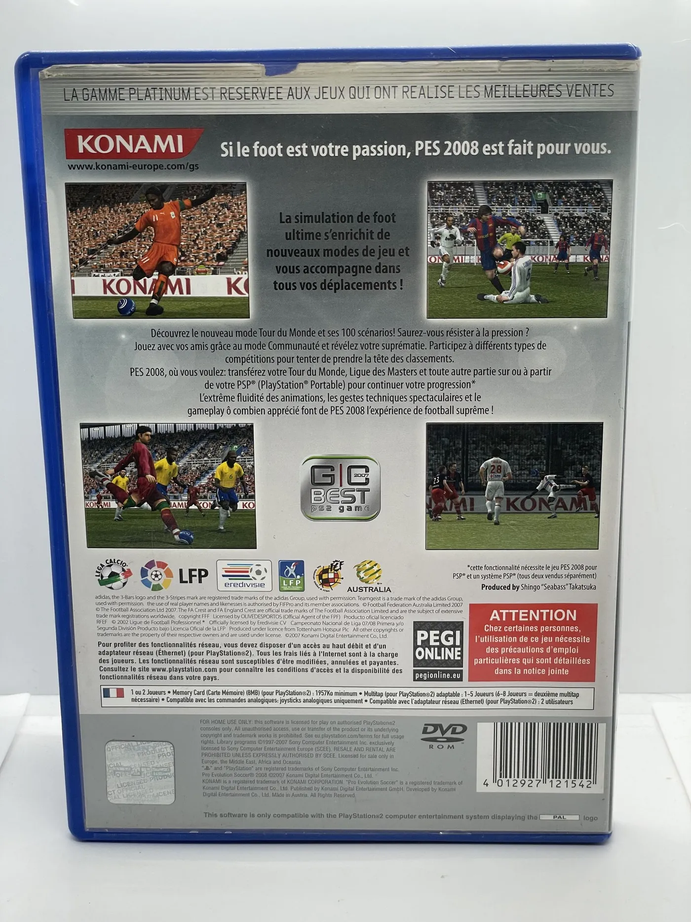 Pro Evolution Soccer 2008 PS2 (FR) - PlayStation 2 | Retrobroker