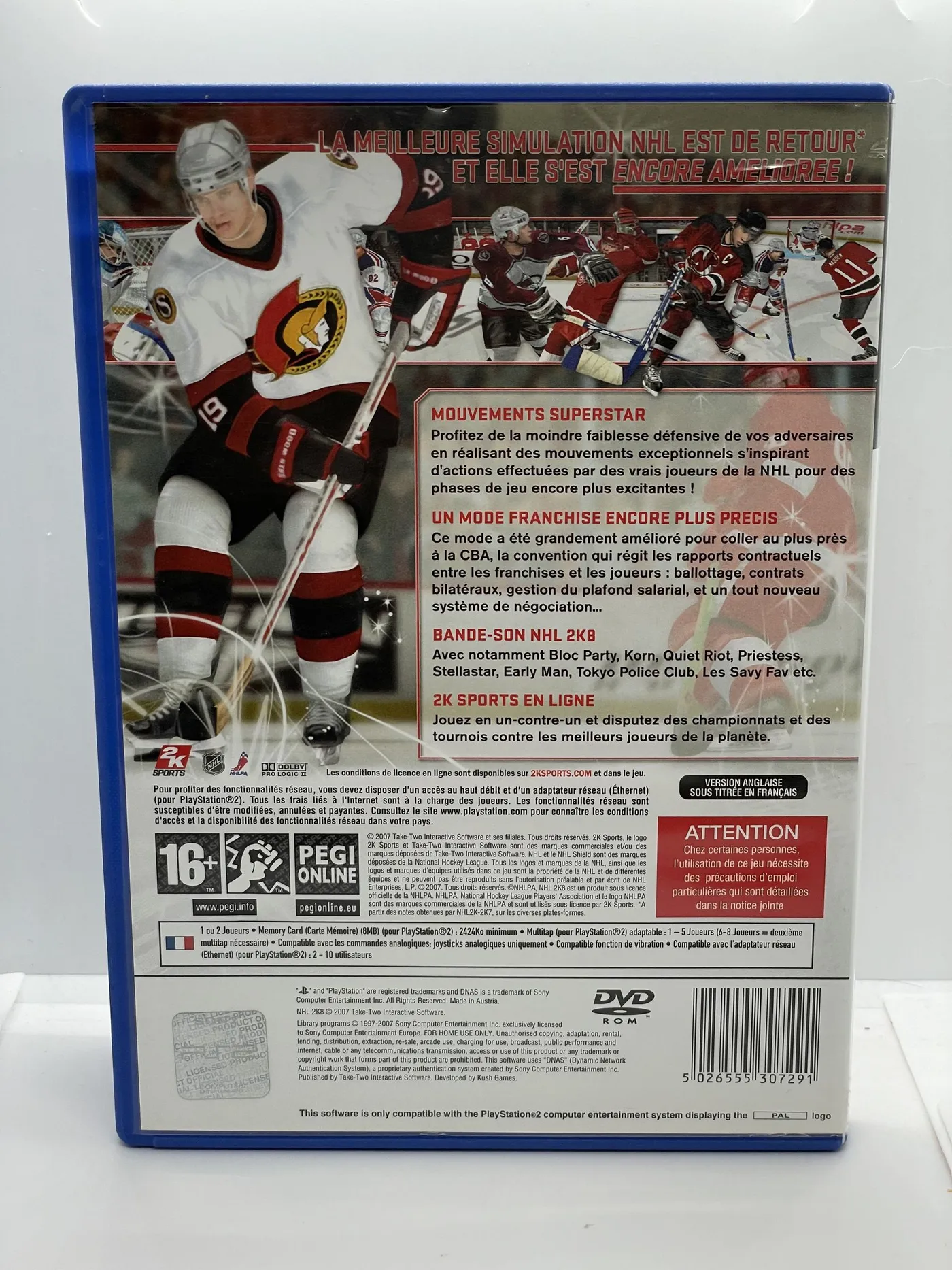 NHL 2K8 PS2 - PlayStation 2 | Retrobroker