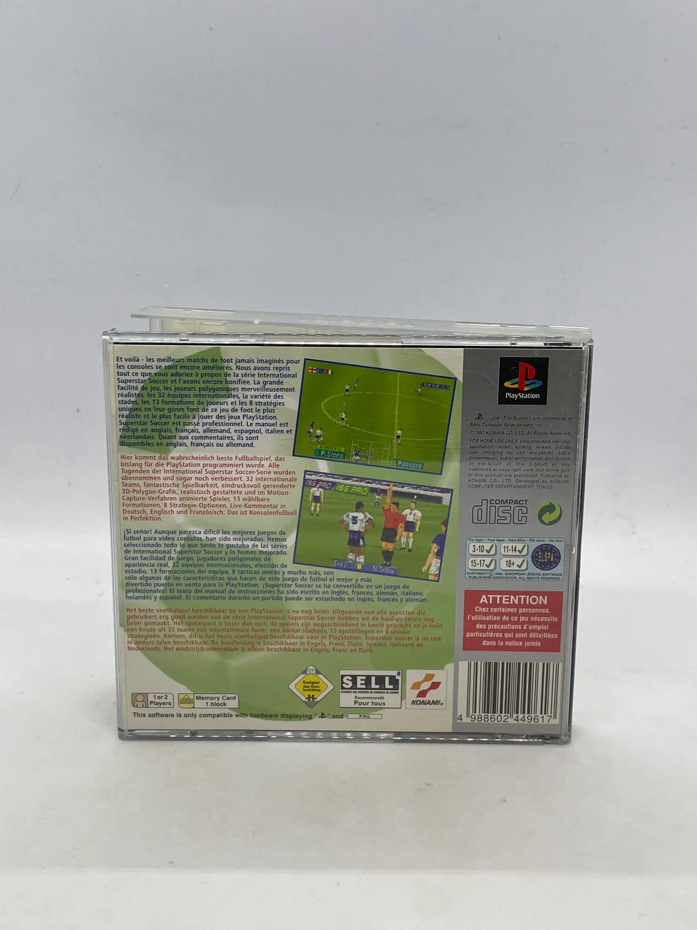 International Superstar Soccer Pro PS1 PSX - PlayStation 1 | Retrobroker