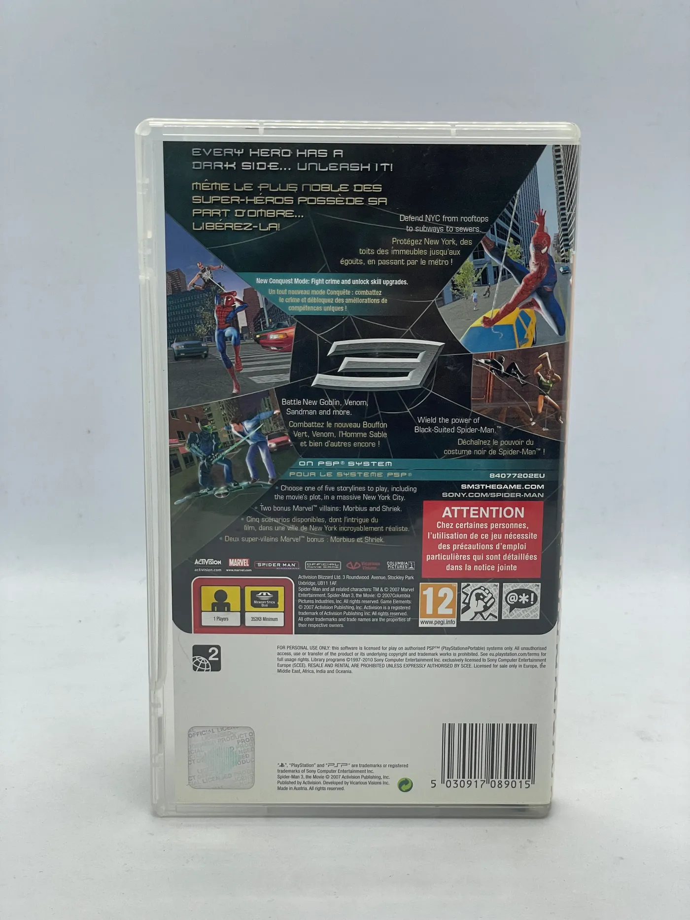 Spider-Man 3 PSP - PlayStation Portable (PSP) | Retrobroker