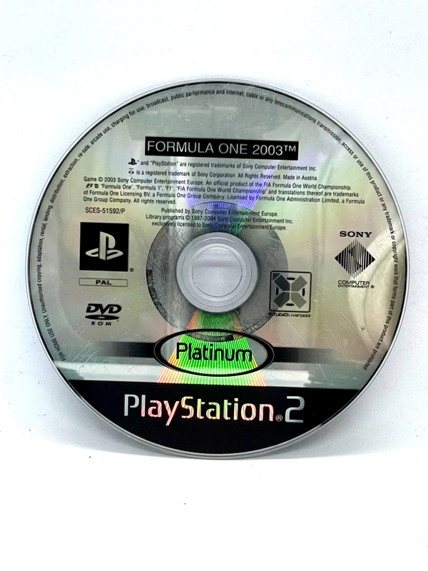 Formula One 2003 PS2 (game only) - PlayStation 2 | Retrobroker
