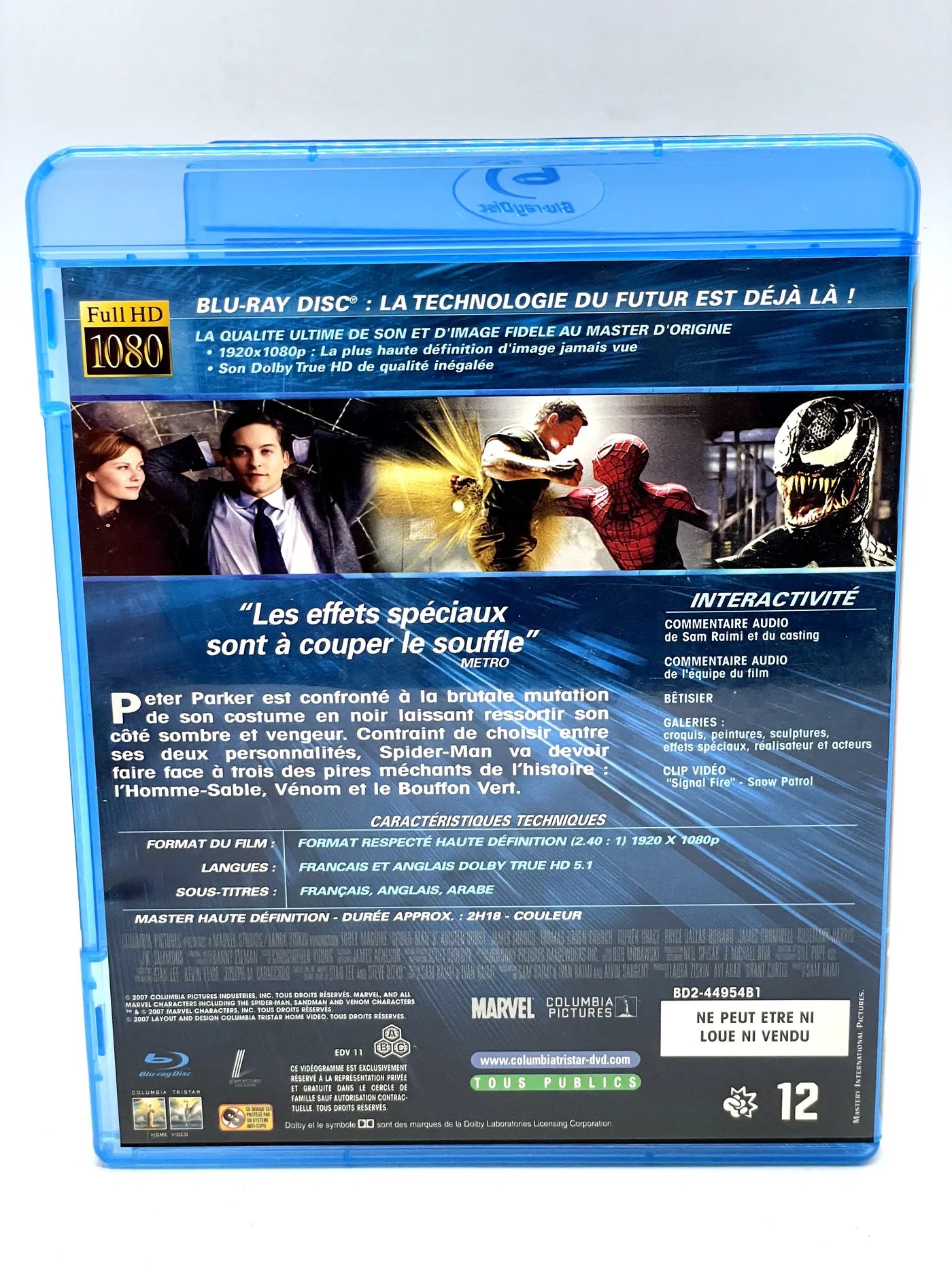 Spider-Man 3 Blu-Ray - Blu-Ray Video | Retrobroker