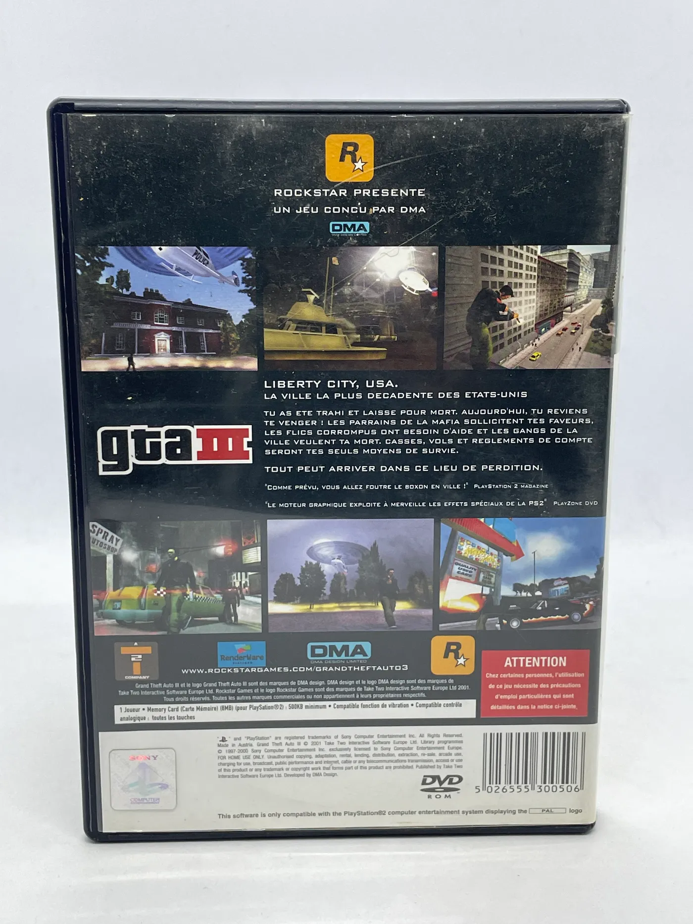 Grand Theft Auto III GTA III PS2 + map - PlayStation 2 | Retrobroker