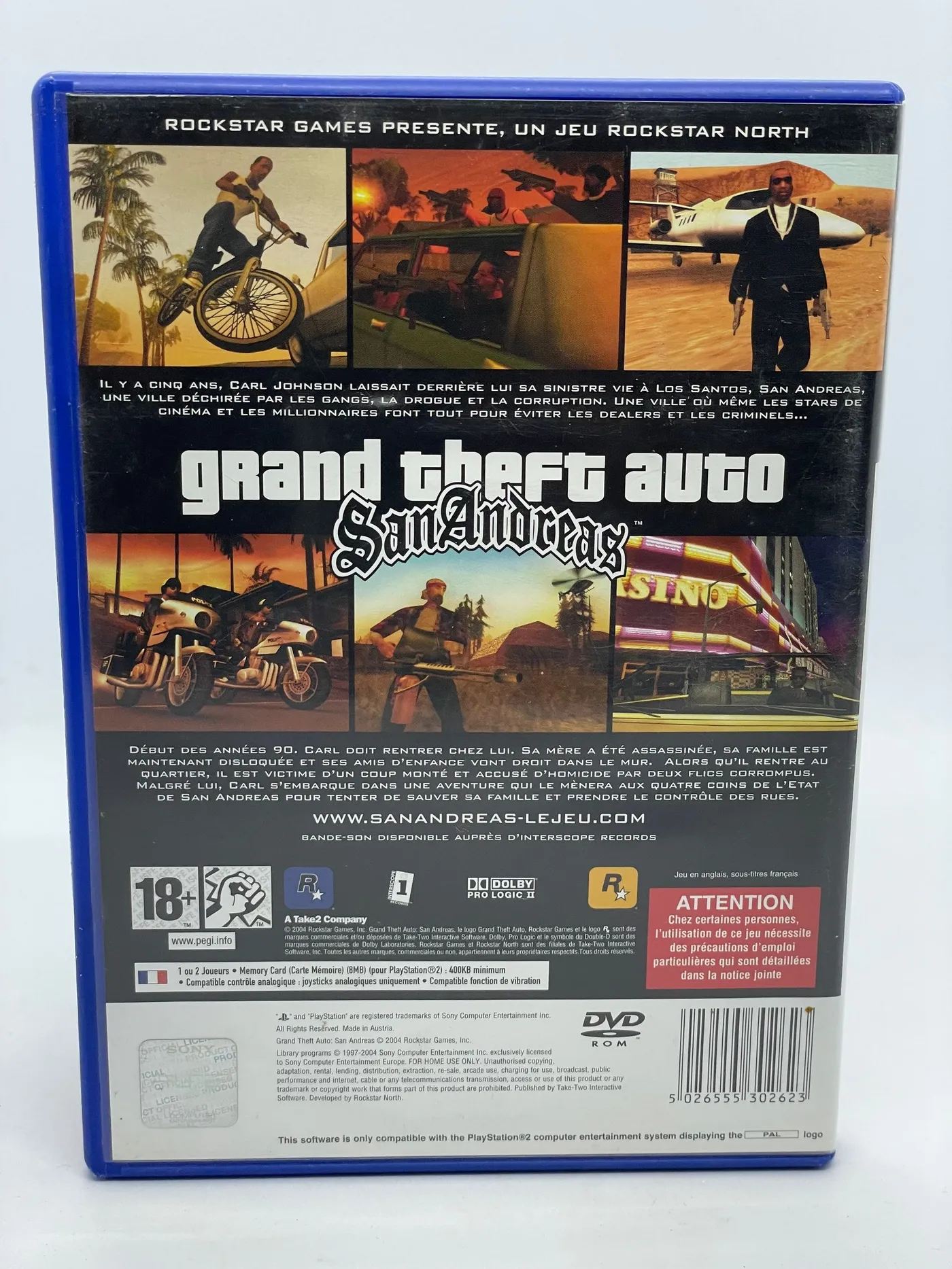 Grand Theft Auto San Andreas PS2 - PlayStation 2 | Retrobroker