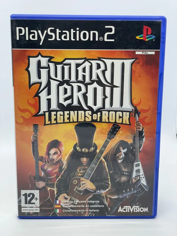 Guitar Hero III Legends of Rock PS2 (FR) - PlayStation 2 | Retrobroker