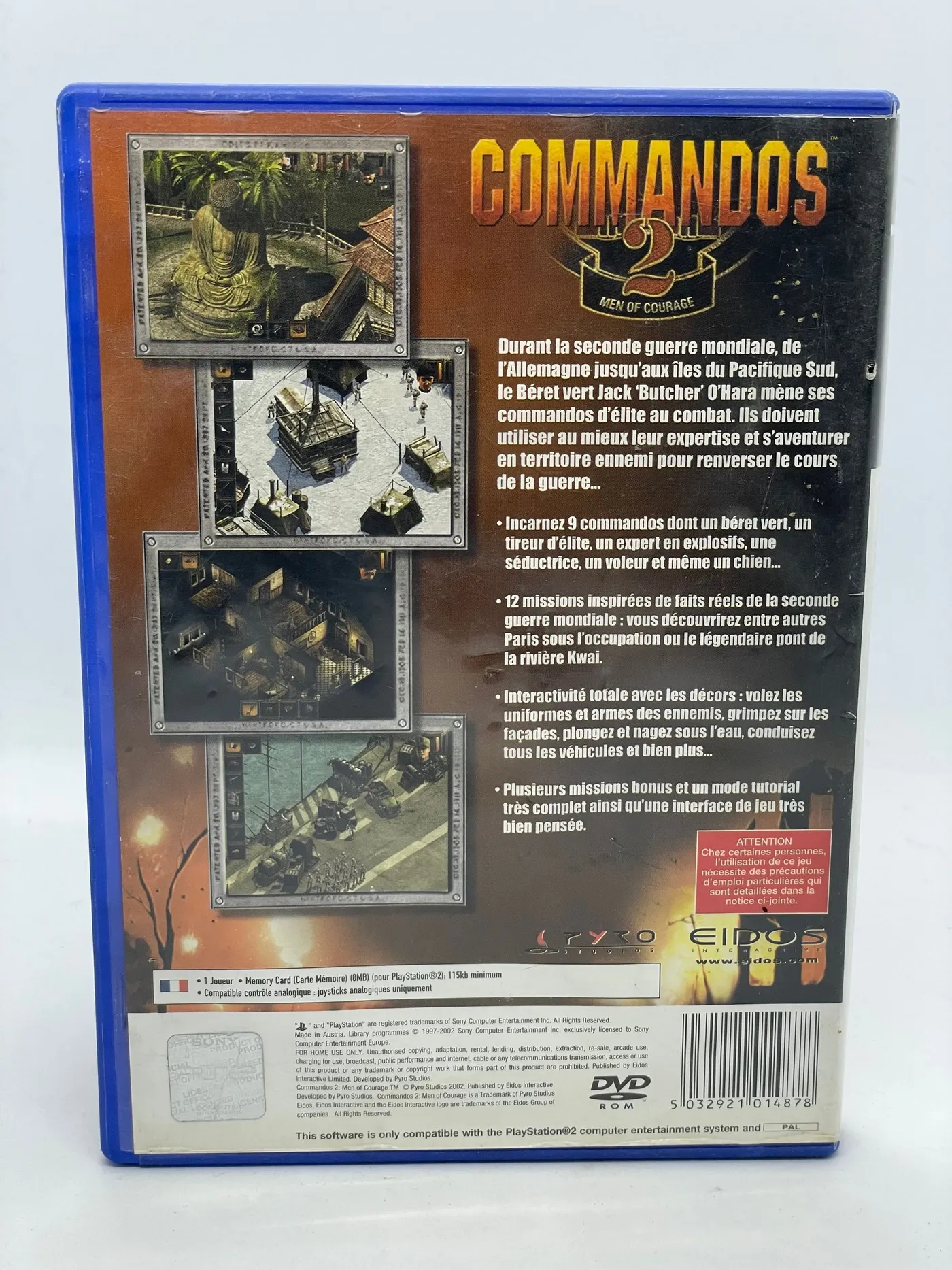Commandos 2 PS2 (FR) - PlayStation 2 | Retrobroker