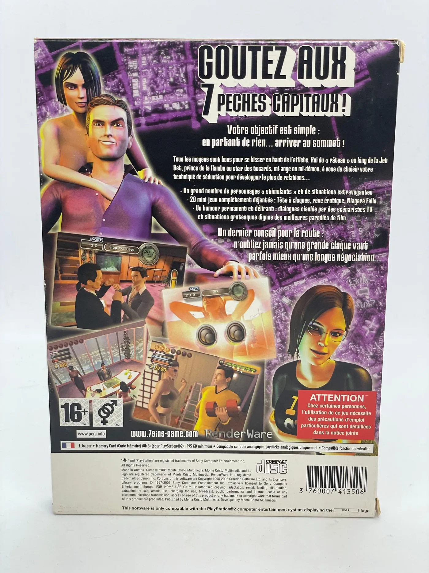 7 Sins PS2 (edycja specjalna) (FR) - PlayStation 2 | Retrobroker