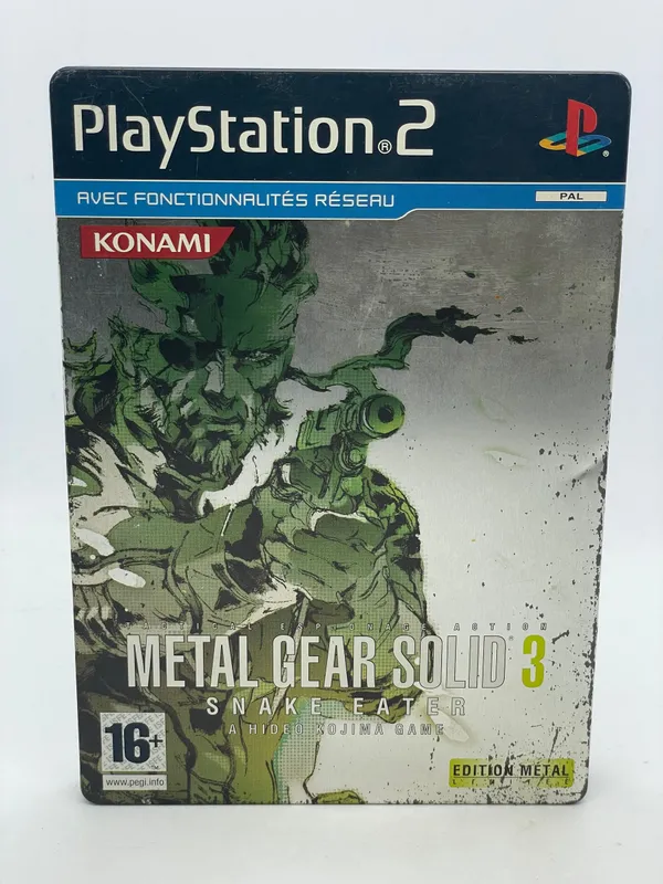 Metal Gear Solid 3 Snake Eater Steelbook PS2 - PlayStation 2 | Retrobroker