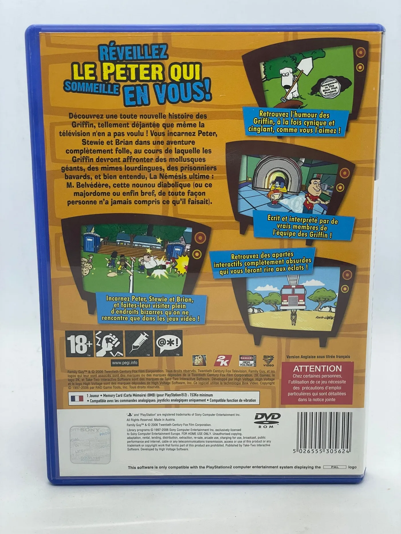 Family Guy: Video Game! PS2 - PlayStation 2 | Retrobroker