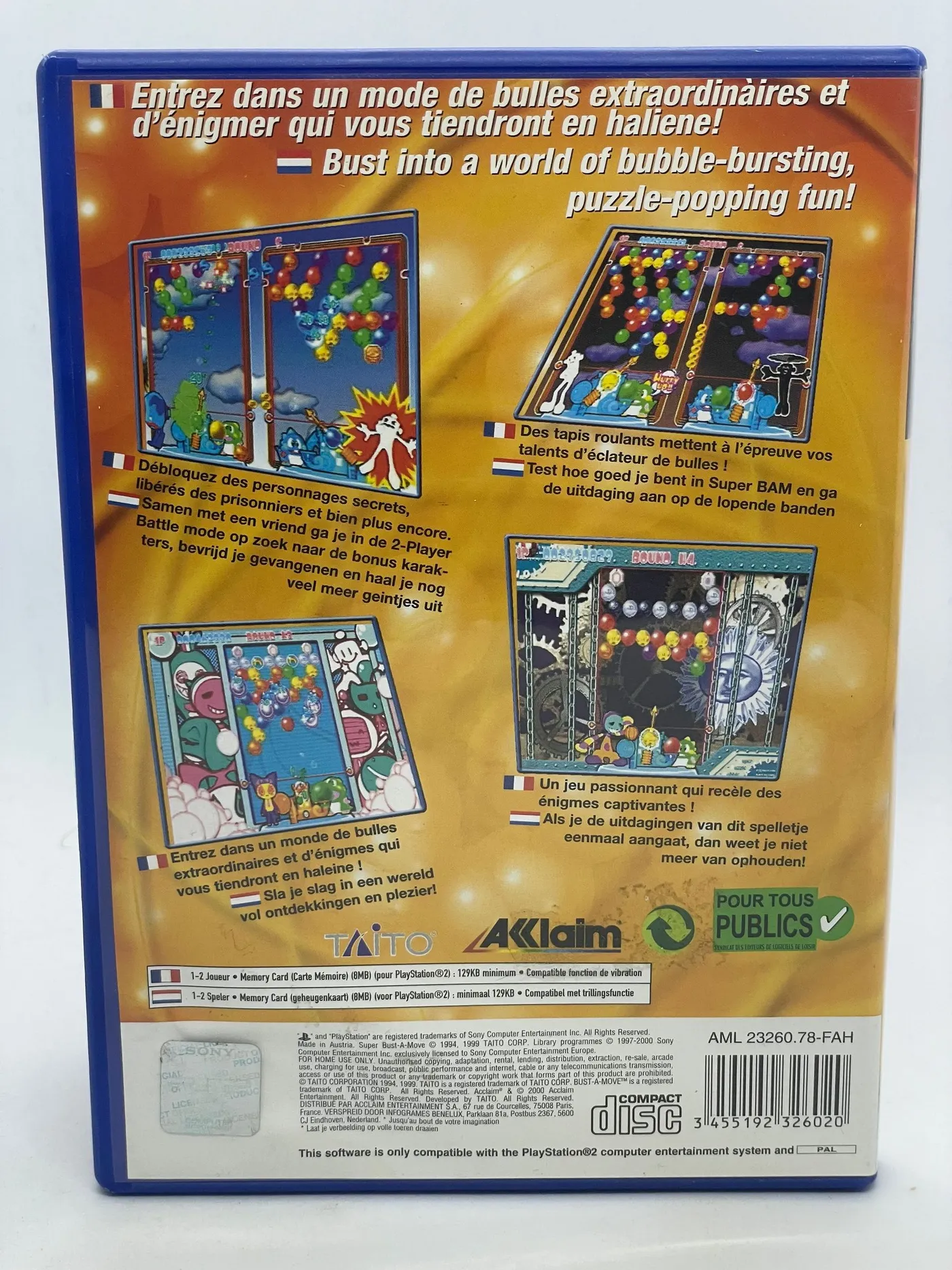 Super Bust-a-Move PS2 - PlayStation 2 | Retrobroker