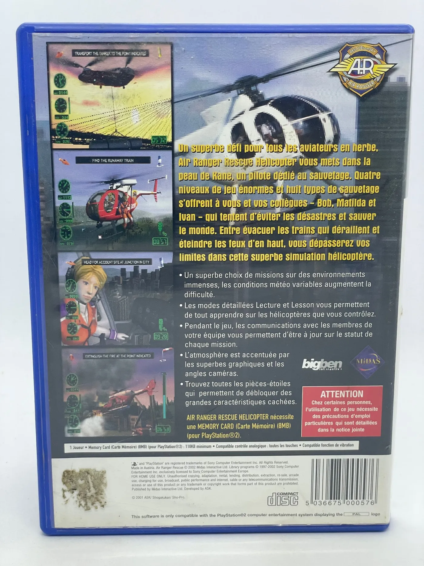Air Ranger Rescue PS2 - PlayStation 2 | Retrobroker