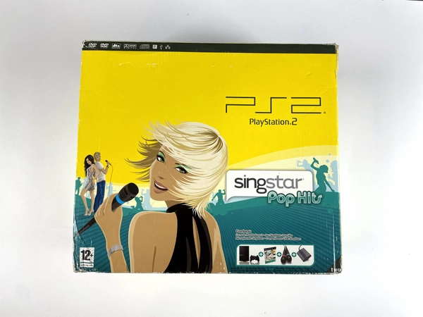 PlayStation 2 PS2 Slim Singstar Pop Hits Pack Console SCPH-77004 Set ...
