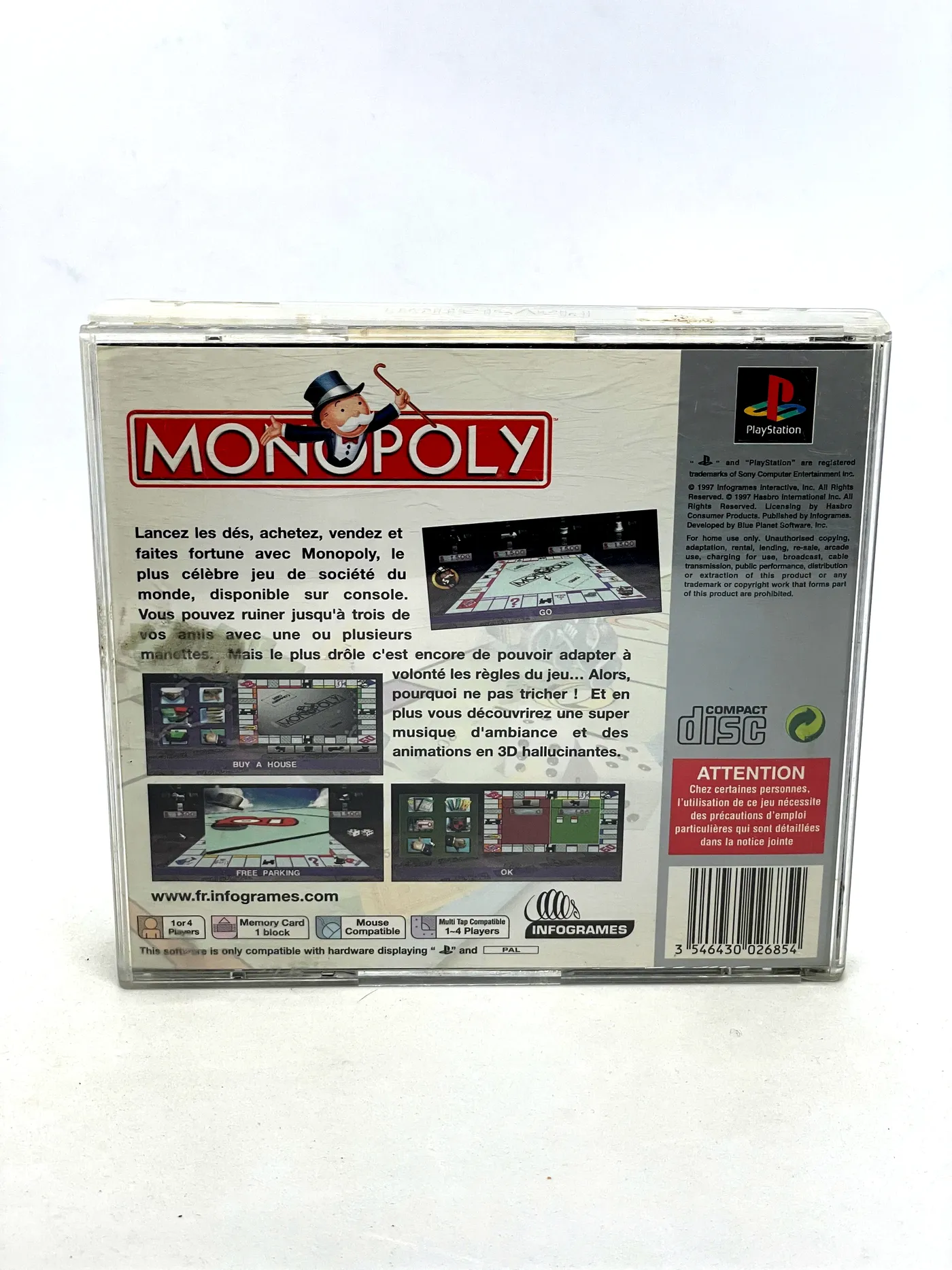 Monopoly PS1 PSX - PlayStation 1 | Retrobroker