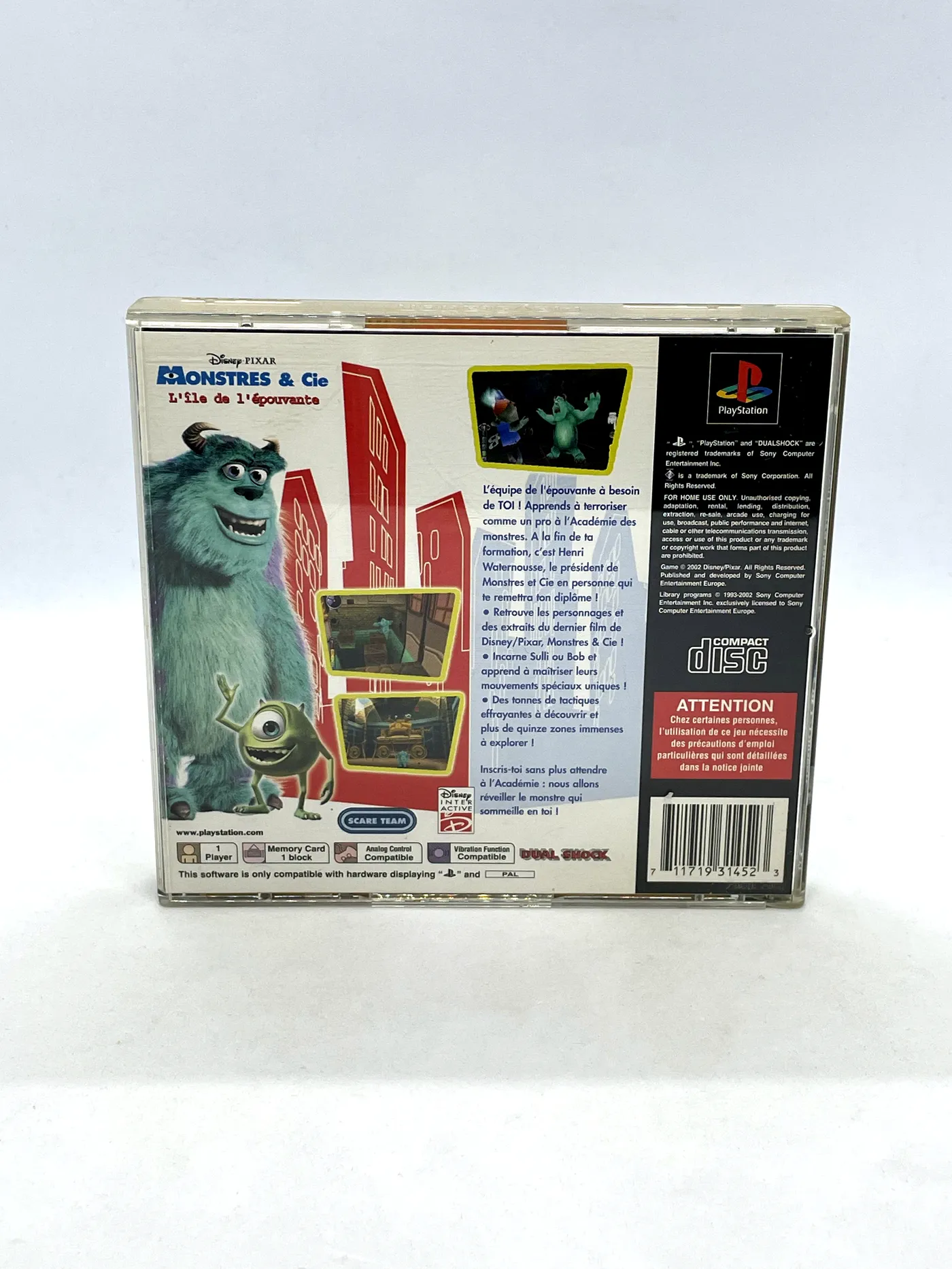 Monster's Inc PS1 PSX (FR) - PlayStation 1 | Retrobroker