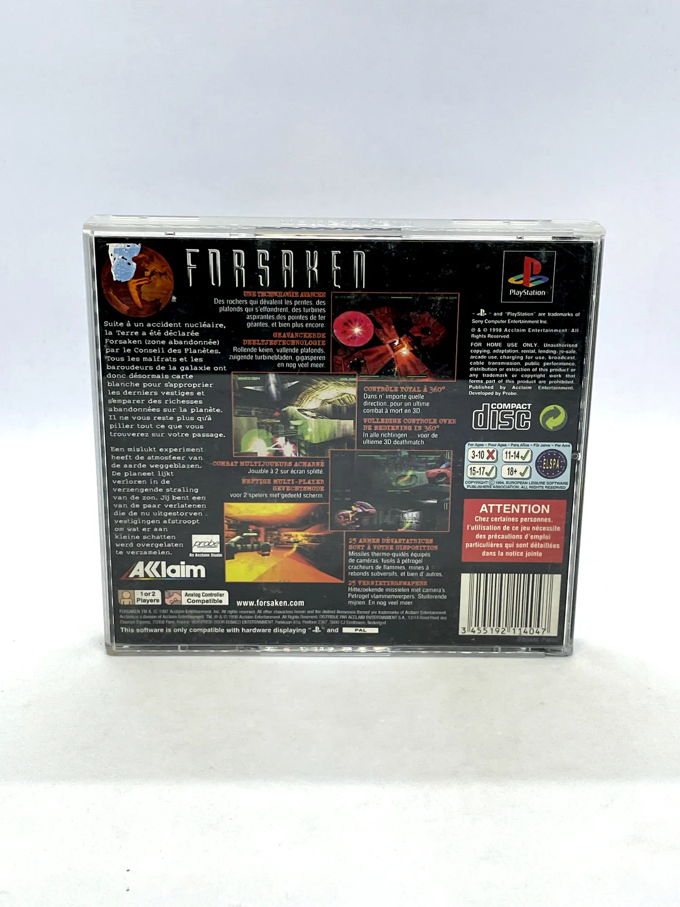 Forsaken PS1 PSX (FR) - PlayStation 1 | Retrobroker