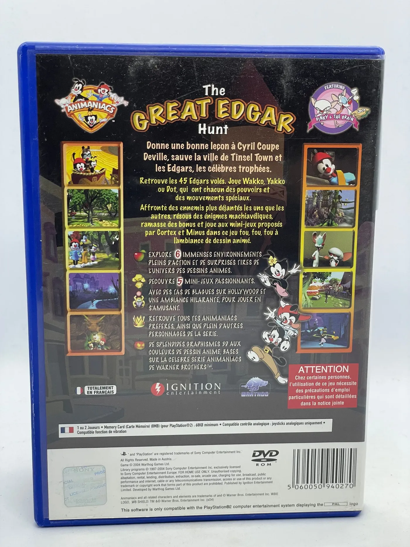 Animaniacs The Great Edgar Hunt PS2 - PlayStation 2 | Retrobroker