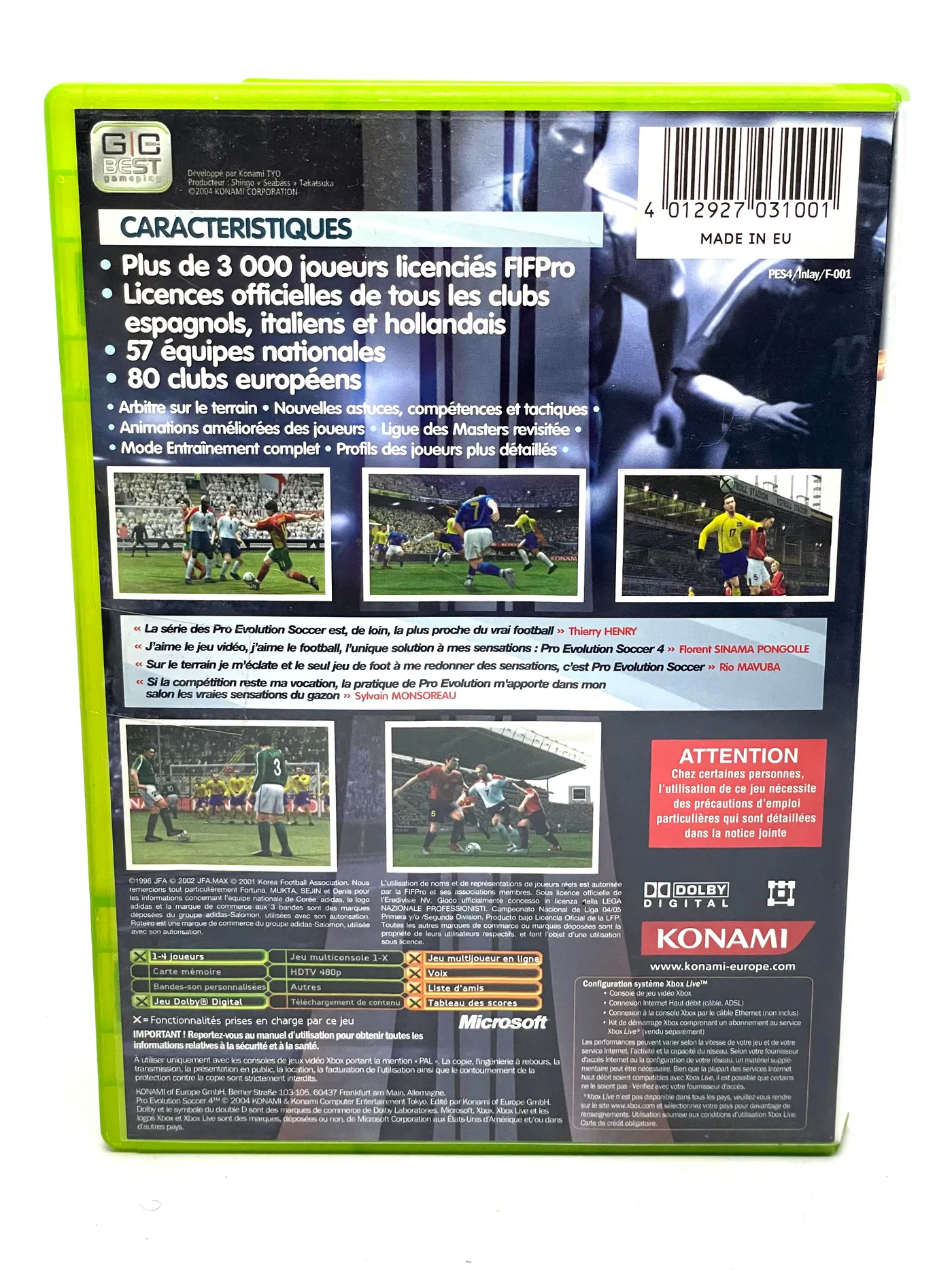 Pro Evolution Soccer 4 XBOX - XBOX | Retrobroker