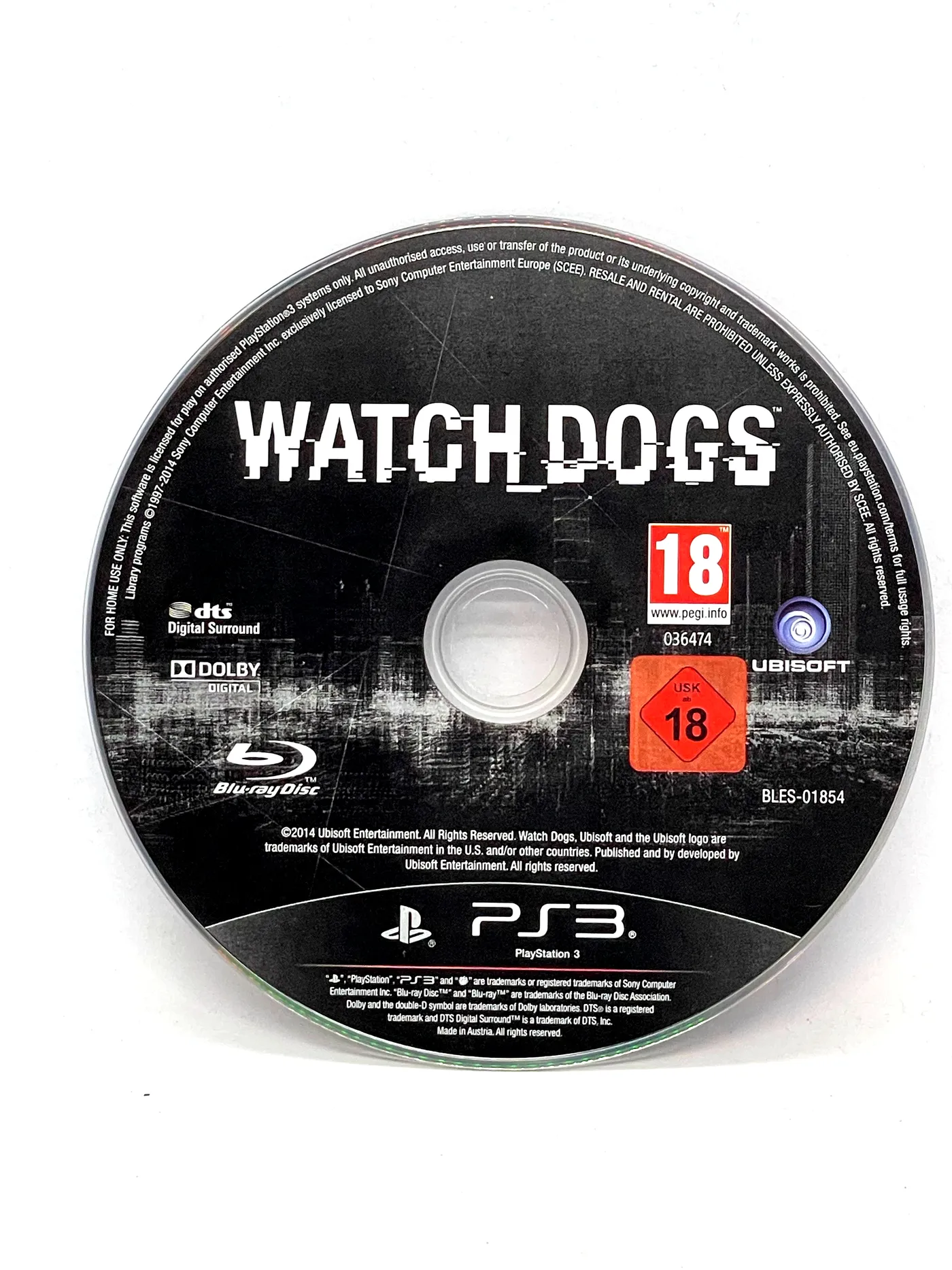 Watch Dogs PS3 (game only) - PlayStation 3 | Retrobroker