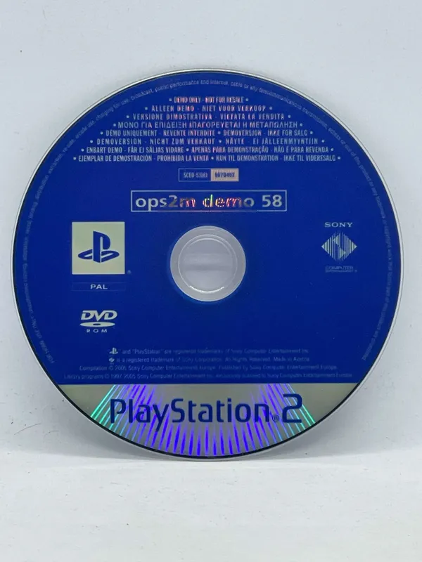 Official PlayStation 2 Magazine Demo 58 PS2 (CD) (only game ...